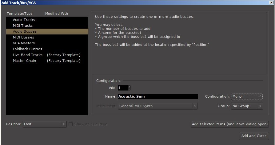 “DAW Style” Mixing Buses - Mixbus - 10