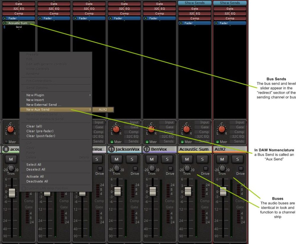 “DAW Style” Mixing Buses - Mixbus - 10