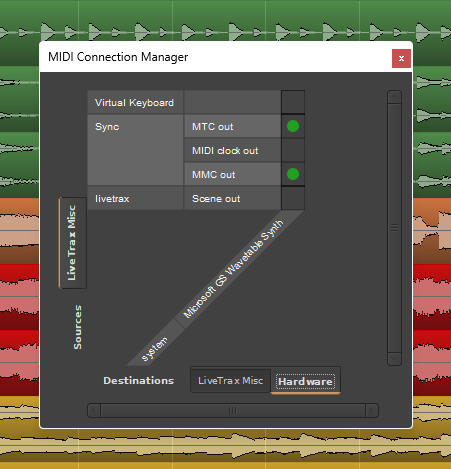 Transport and Timecode Sync - LiveTrax - 1