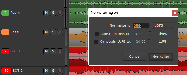 Normalize Regions - LiveTrax - 1