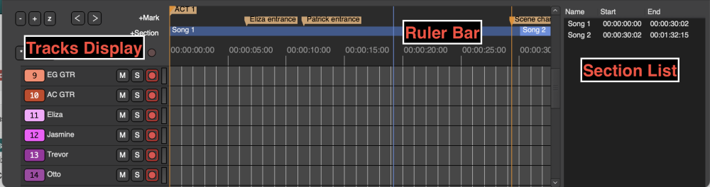 Tracks Window - LiveTrax - 1