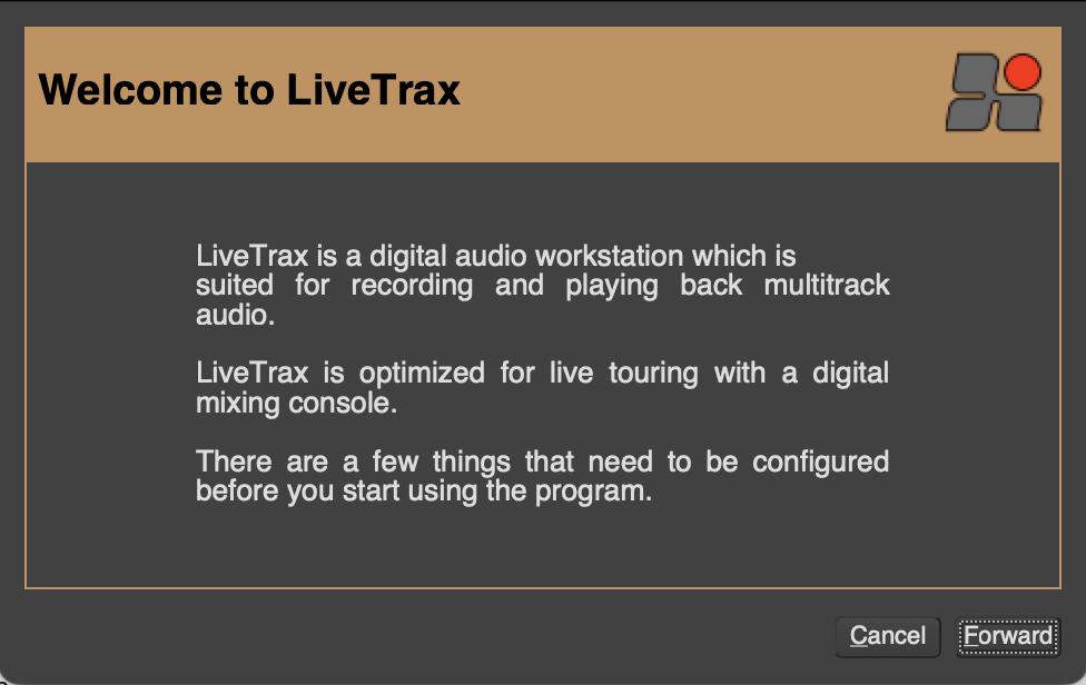 First Time Configuration - LiveTrax - 1