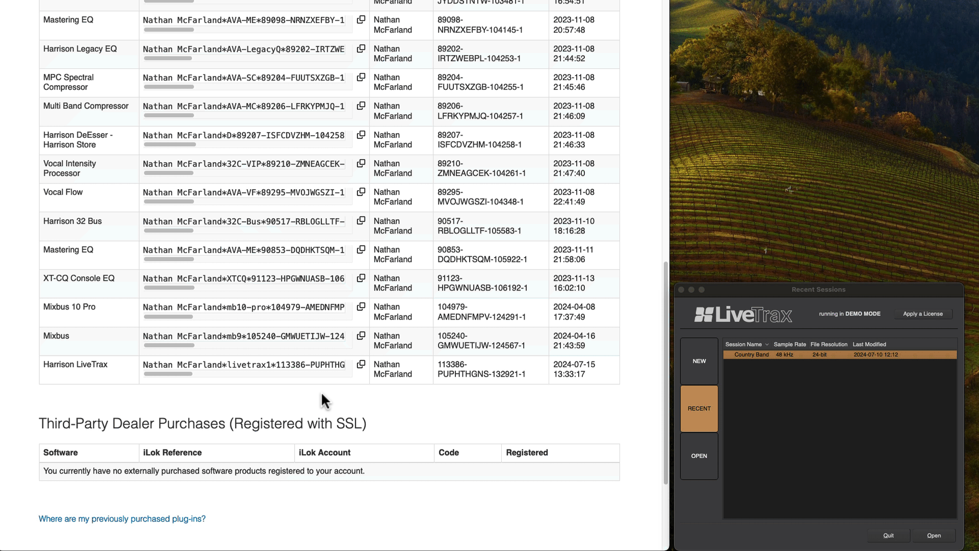License Installation – All Platforms - LiveTrax - 1