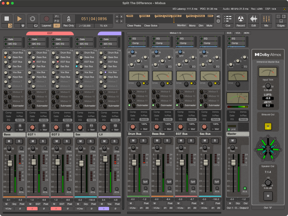 Mixer Window Overview - Mixbus - 11