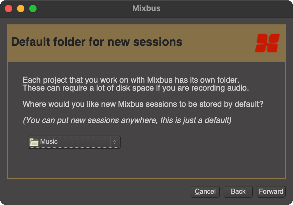 First Time Configuration - Mixbus - 11