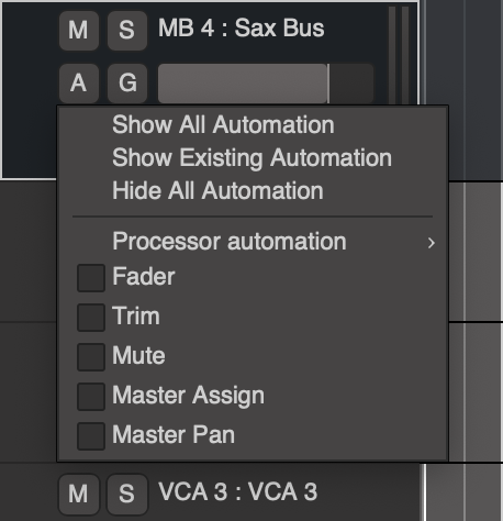 Fader, Pan, and Plugin Automation - Mixbus - 11