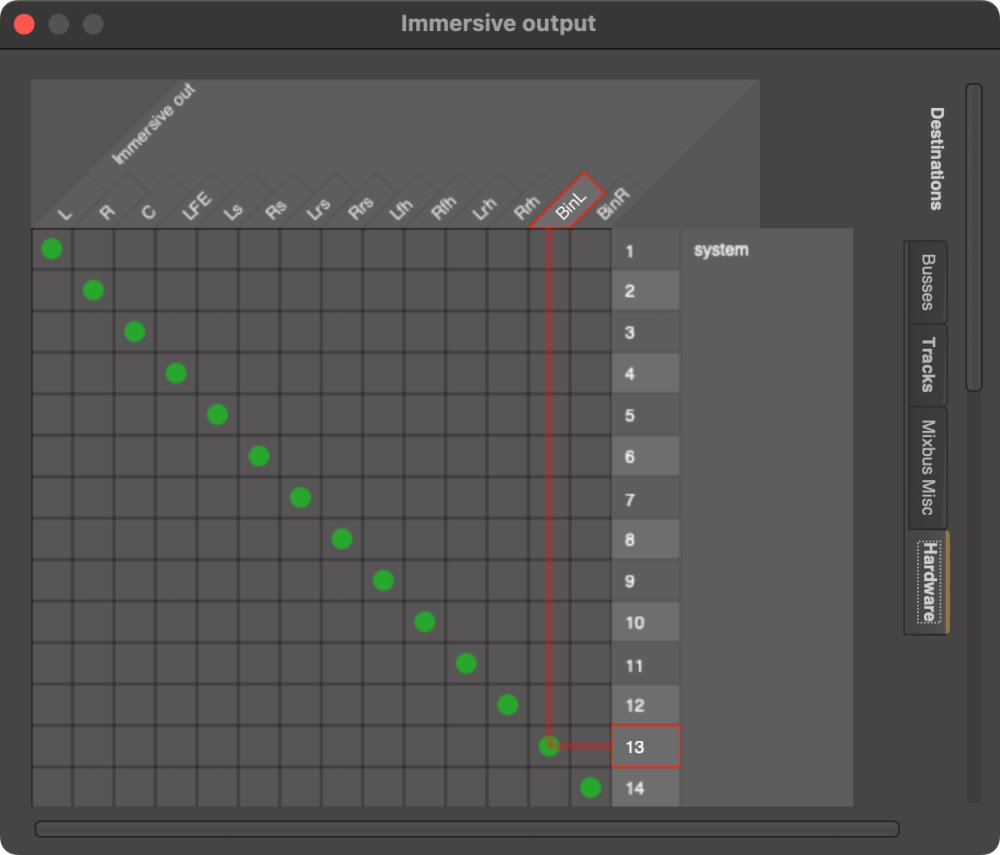 Immersive Monitoring: Speaker and Binaural Connections - Mixbus - 11