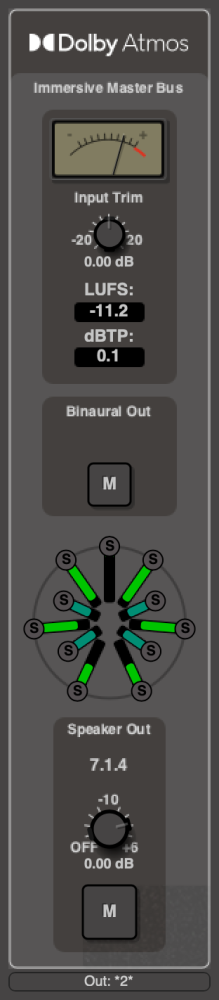 Immersive Master Bus: Meters, Modes and Loudness - Mixbus - 11