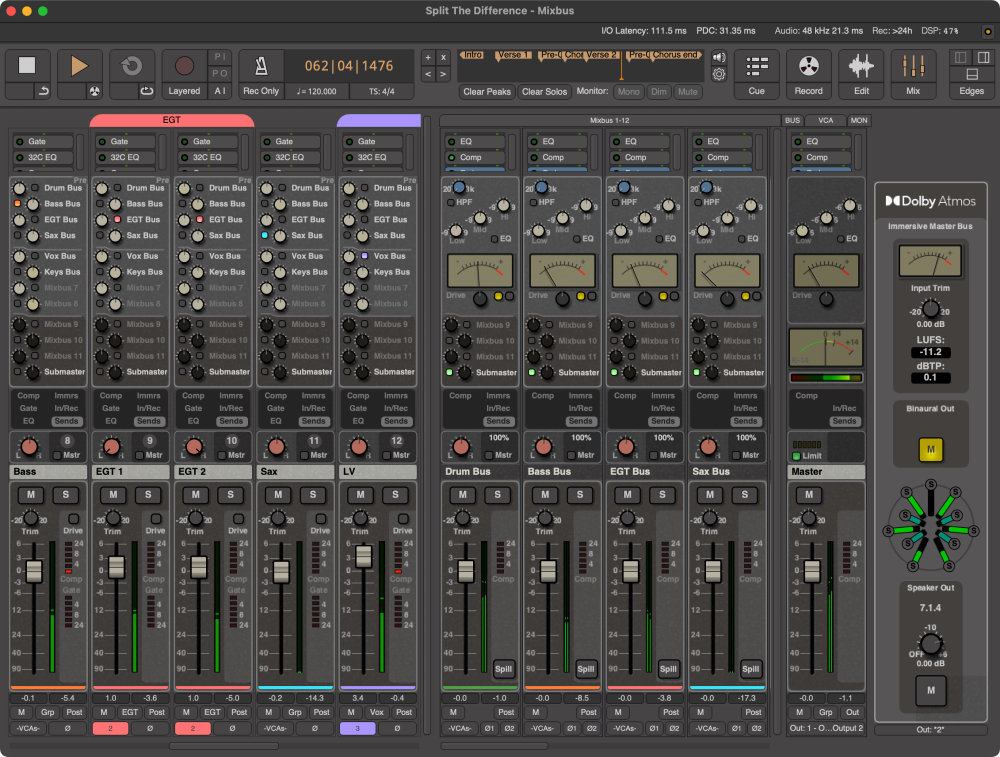 Mixer Window Overview - Mixbus - 11