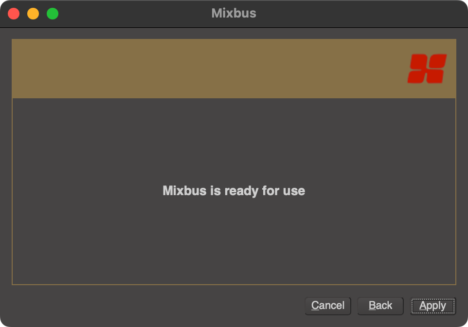 First Time Configuration - Mixbus - 11