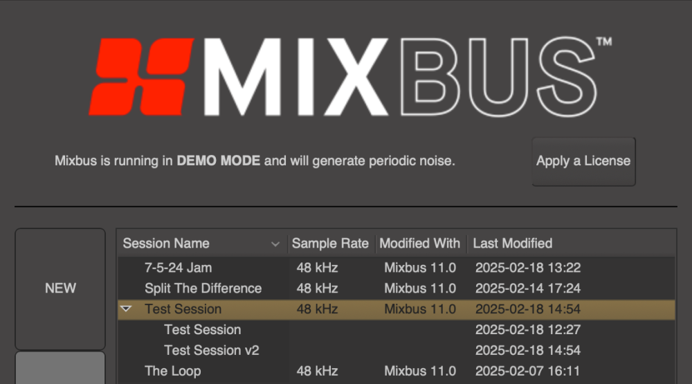 Session Snapshots - Mixbus - 11