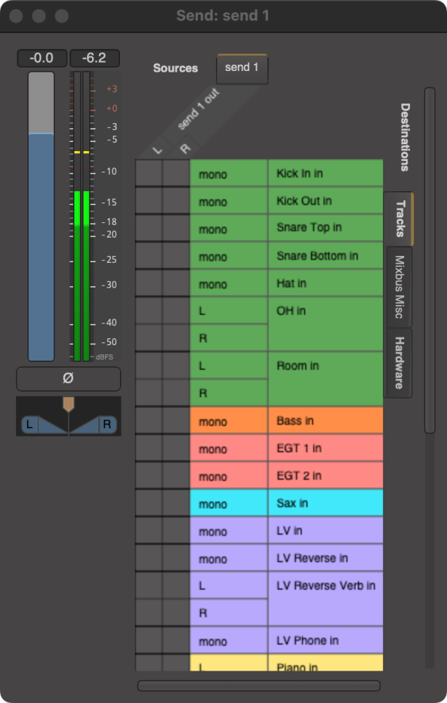 Sends and Inserts - Mixbus - 11