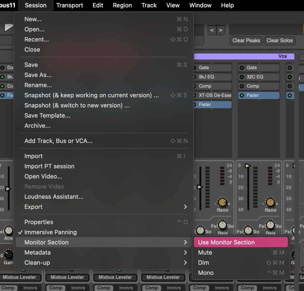 Monitor Strip - Mixbus - 11