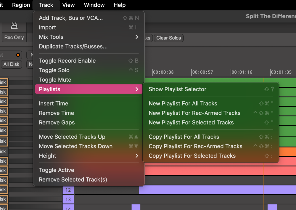 Recording Takes with Playlists - Mixbus - 11