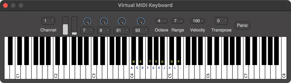 Virtual MIDI Keyboard - Mixbus - 11