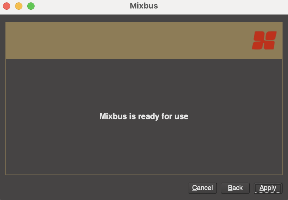 First Time Configuration - Mixbus - 10