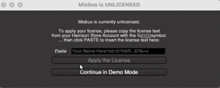 License Installation – All Platforms - Mixbus - 10