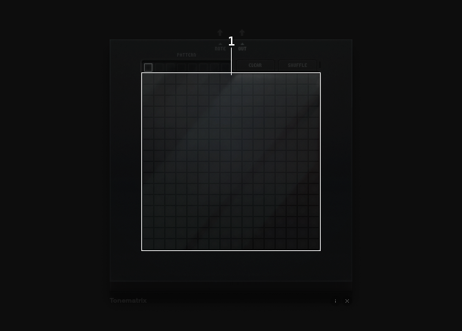 Tonematrix sequencing grid section - Audiotool User Manual - Flash