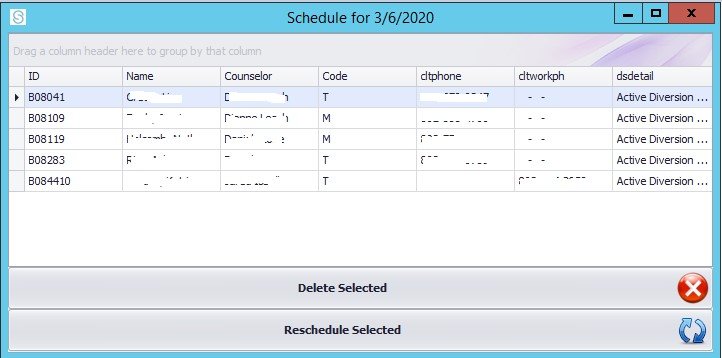 Diversion- Take Home Call Back Procedure - SAMMS - 1
