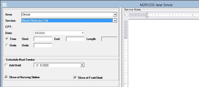 SAMMS Missed Medication Call Procedure - SAMMS - 1