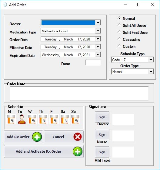 Rx Orders - SAMMS - 1