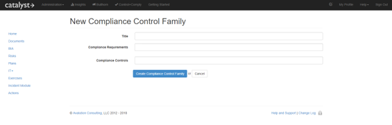 Control Family - Catalyst Administrator Guide - 1