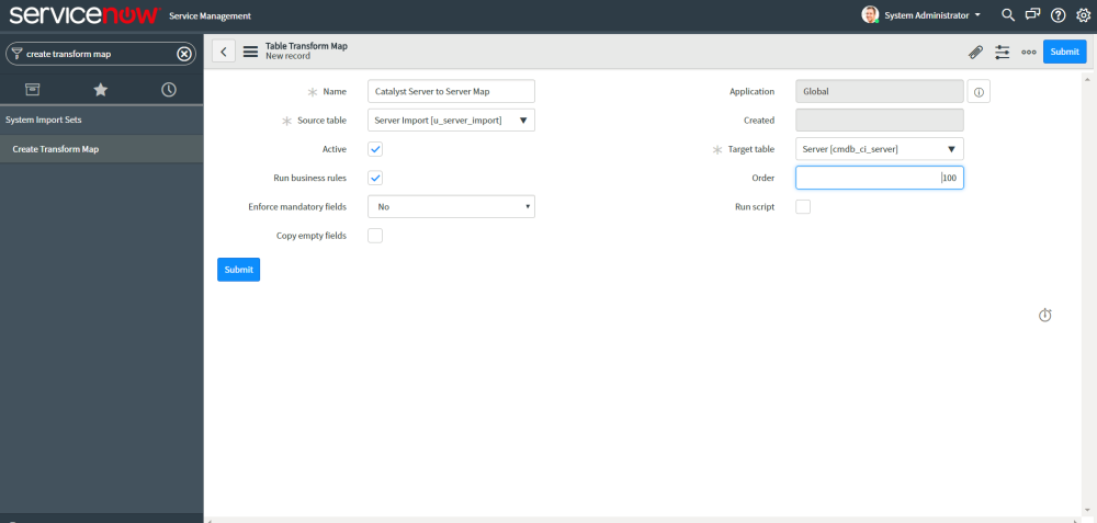 Push Data to ServiceNow - Catalyst Administrator Guide - 1