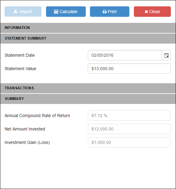 Return On Investment (ROI) - RazorPlan User Guide - 1