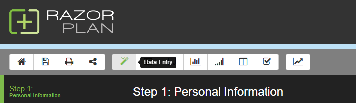 Data Entry - RazorPlan User Guide - 1