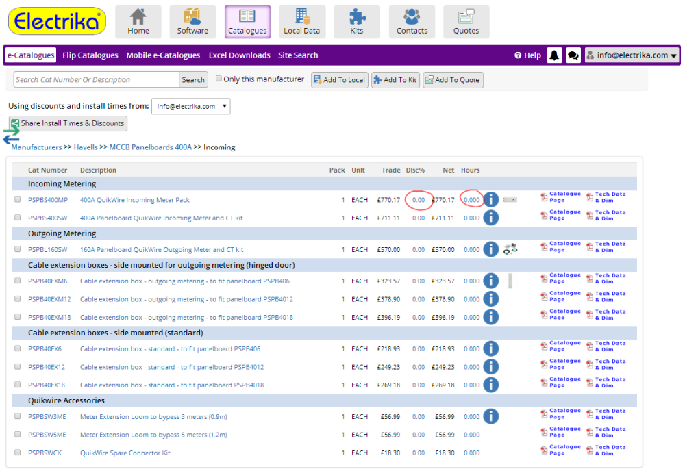 Applying install times and discounts - User Guide - 1