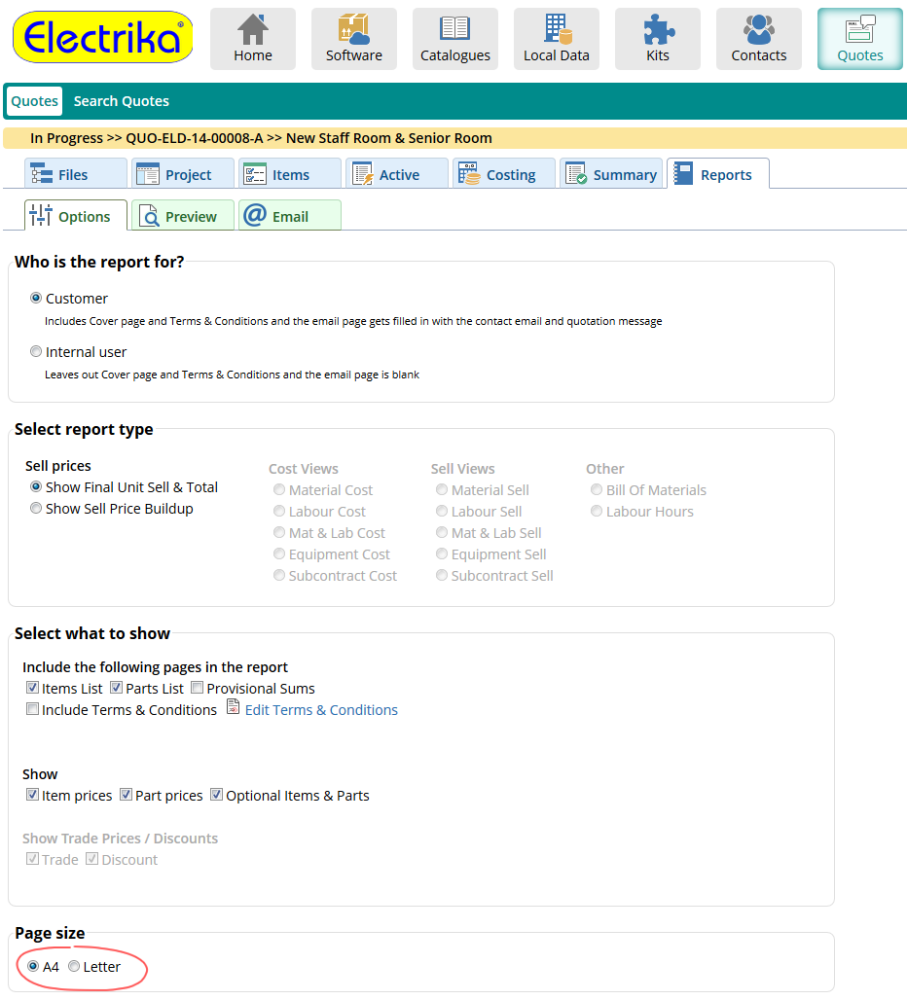 Changing page size - User Guide - 1 Changing page size - User Guide - 1