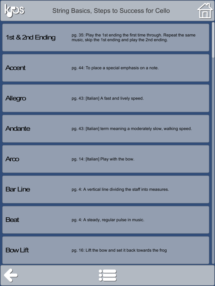 Glossary - Interactive Practice Studio App - 1
