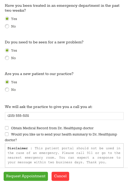 Appointment Requests - Patient Portal - 1.0.0