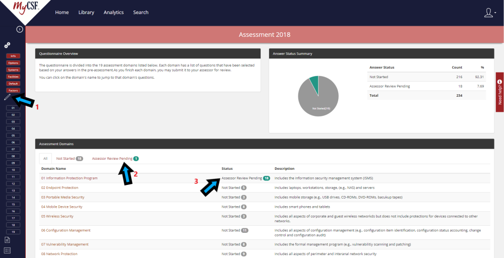 Completing an Assessment - Assessor User Guide - 1