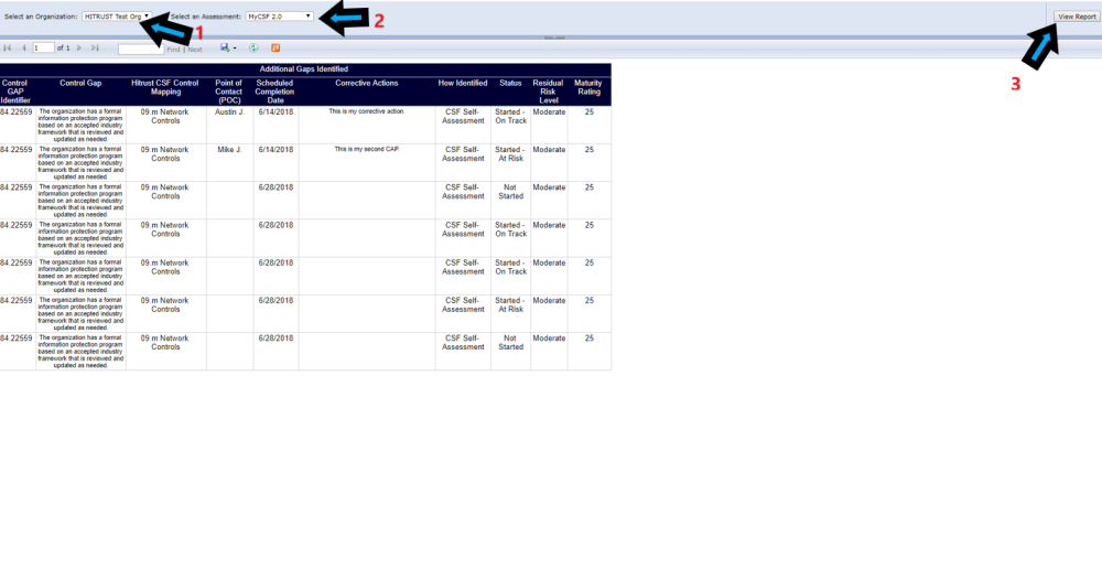 CAP Input - MyCSF 2.0 - 1