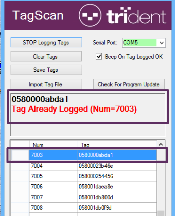 Trident TagScan - Download Software and Firmware - 1