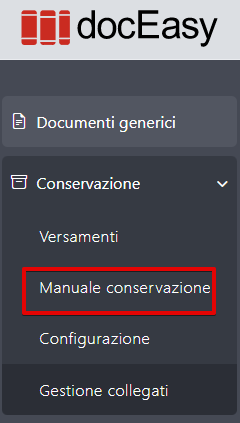 Manuale di conservazione - Manuale DocEasy R5 - Manuale Doceasy
