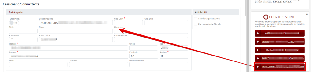Come richiamare un’anagrafica cliente - Manuale DocEasy R5 - Manuale ...