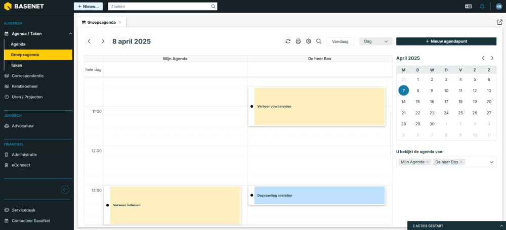 5.3 Group calendar - BaseNeQxt Manual - 1