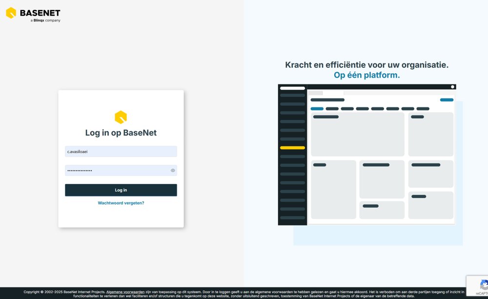 1.2 Logging in - BaseNeQxt Manual - 1