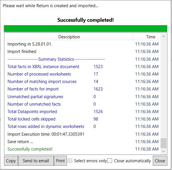 Auto return create - User Guide - Current Version