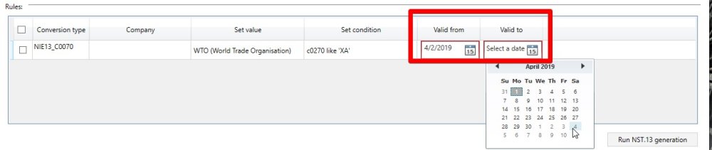 Adding/Editing/Removing custom NST.13 rules - User Guide - Current Version