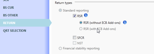 RETURN tab - User Guide - Current Version