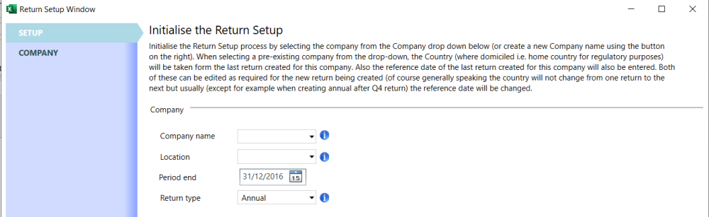 SETUP - User Guide - Current Version