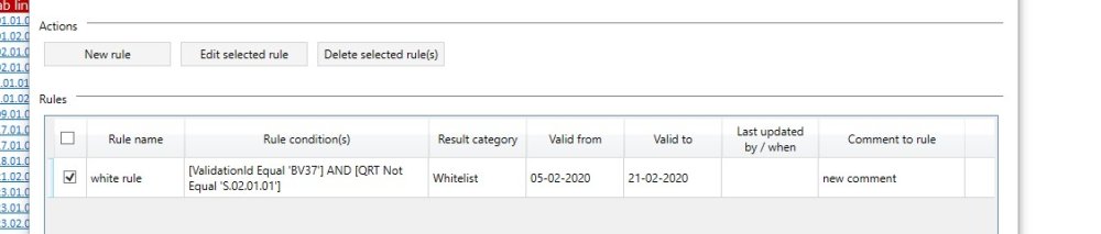 Whitelist/Blacklist/Greylist rules setup - User Guide - Current Version