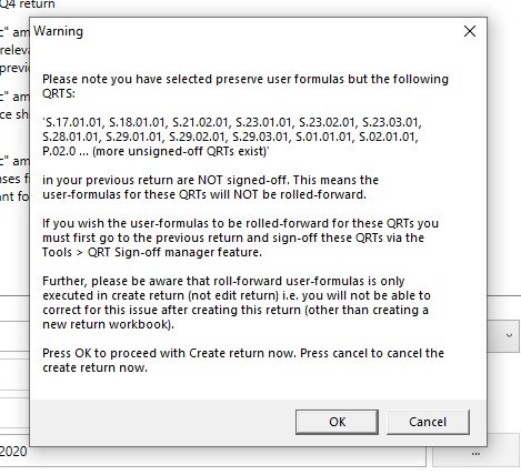 Roll Forward - User Guide - Current Version