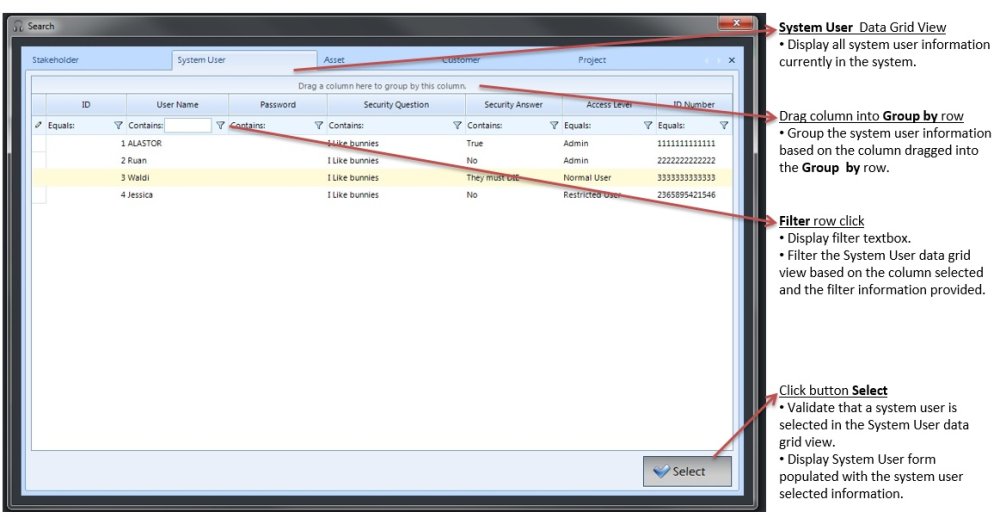 How to use the search function. - AMP System - 1