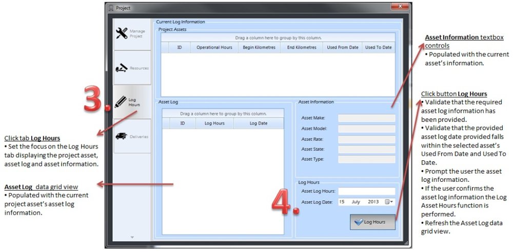 How to log hours and update the log. - AMP System - 1