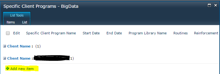 1) Adding Program for Specific Client - Big Data - Back-end ...