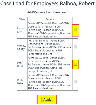 Assigning Case Loads - Accupoint Manual - 1